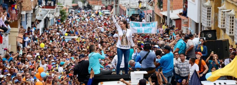 María Corina Machado lideró concentraciones en Valera y Trujillo capital