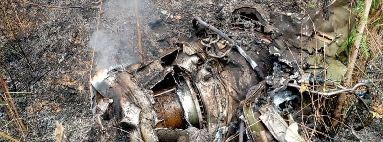Avioneta se estrella en el cerro el Volcán de Baruta