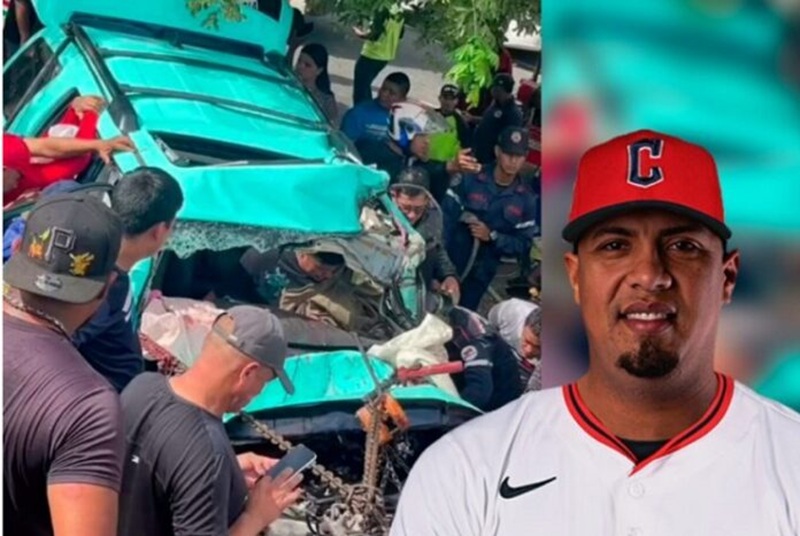 Lanzador de los Leones del Caracas sufre aparatoso accidente en San Félix